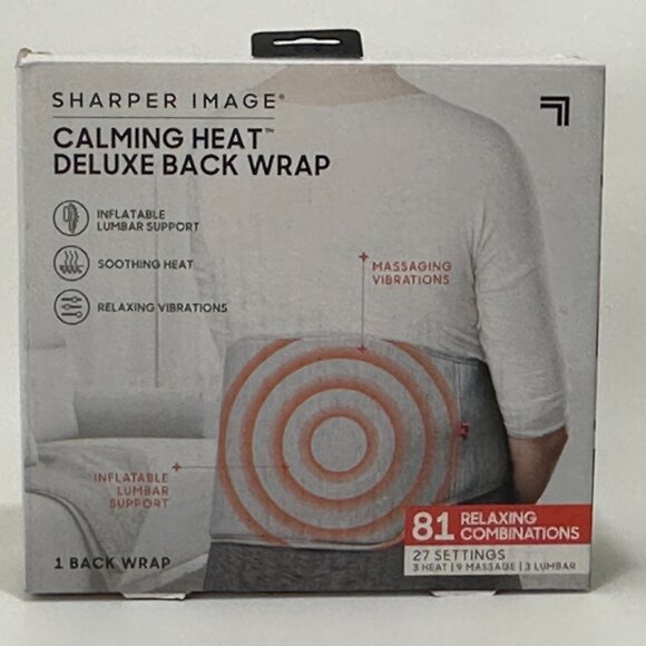 Sharper Image | Other | Sharper Image Calming Heat Deluxe Back Wrap In ...